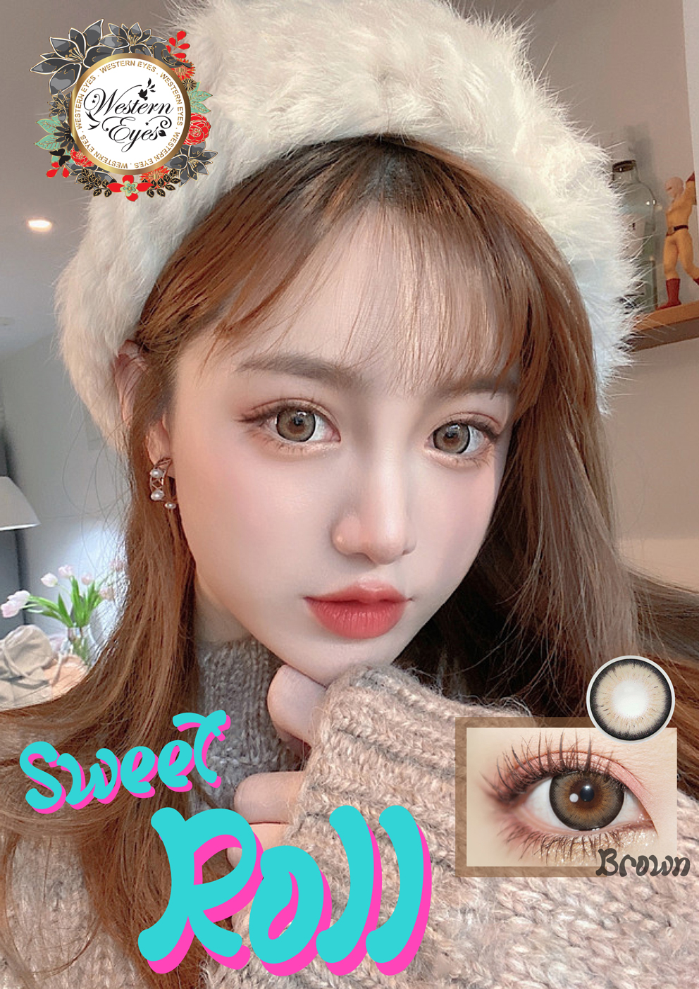 Western Eyes 16.5mm - Sweet Roll - Brown - Power