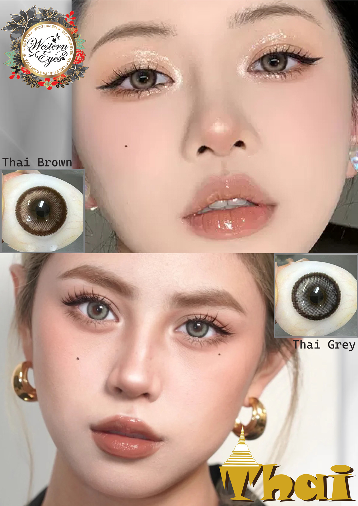 Western Eyes 15mm - Thai - Grey - Power